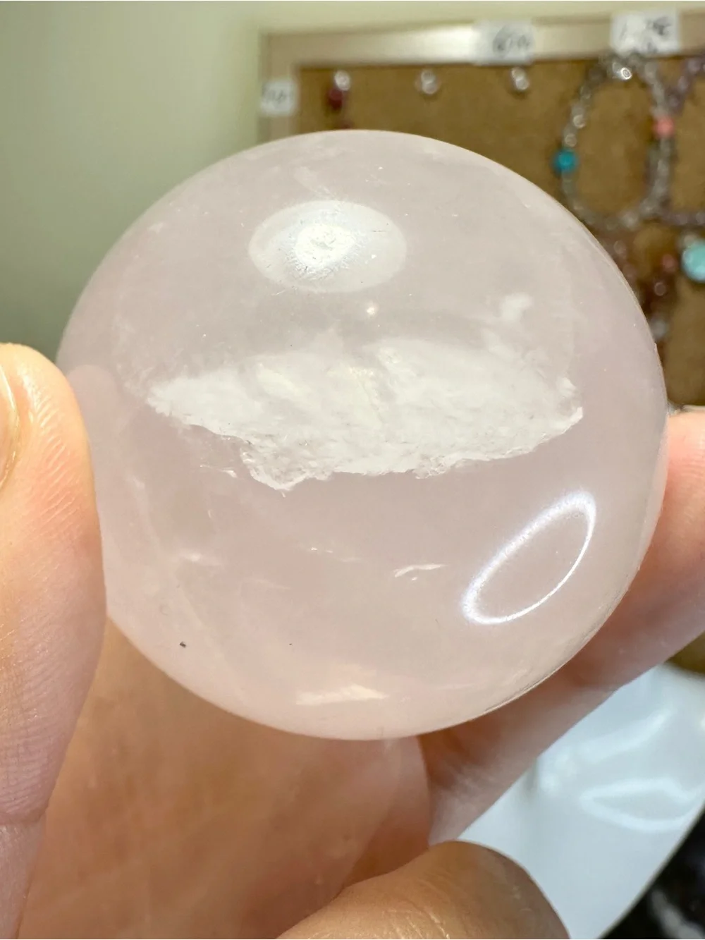 Accents | Rose Quartz Sphere 46mm With Spinning Plate 526mm X 11mm ...